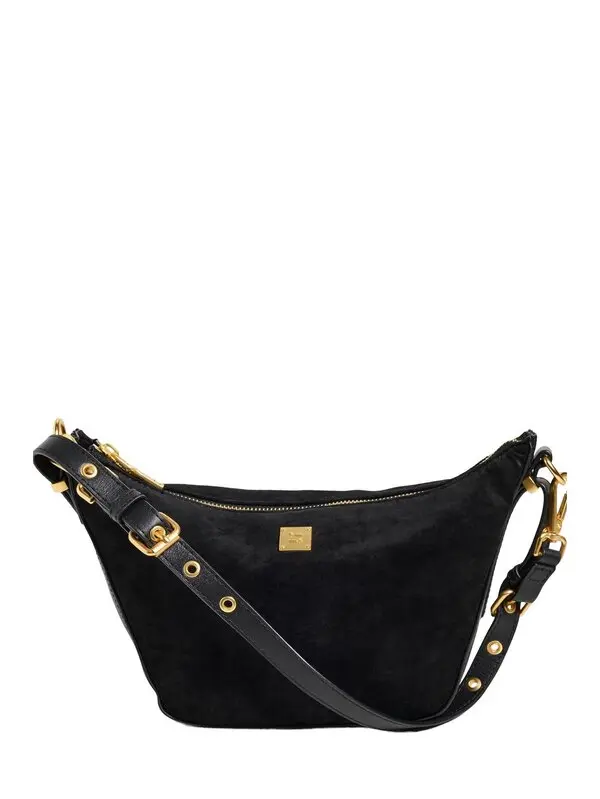 THINK ROYLN Moonbeam Suede Bag - Black/black Web