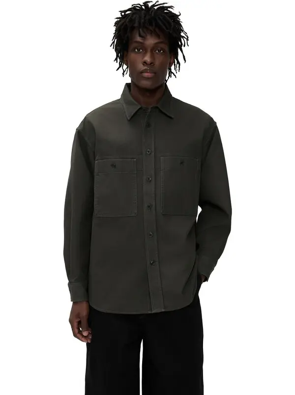 LEMAIRE Utility Overshirt - Espresso
