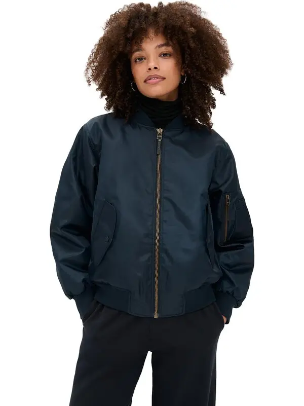 ANINE BING Leon Bomber Jacket - Midnight Blue
