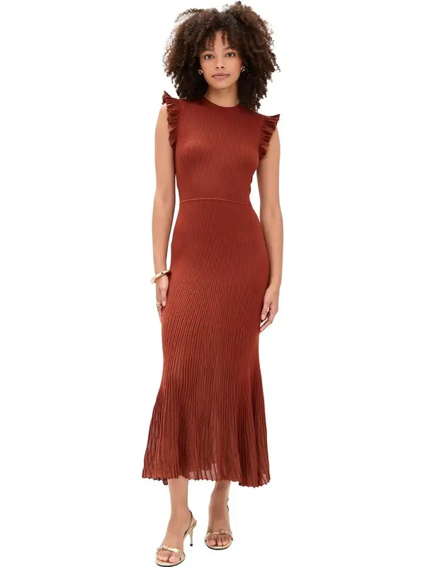 Ulla Johnson Noelle Midi Dress - Copper