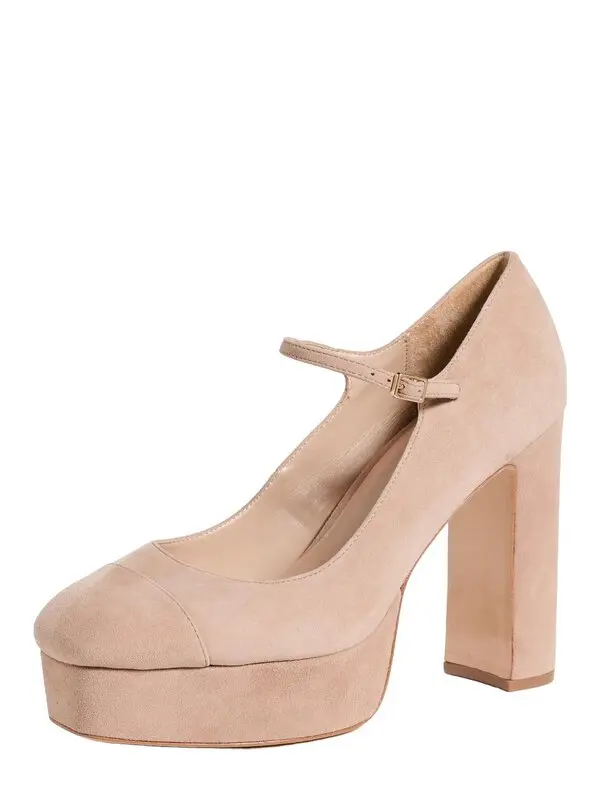 L'Agence Lilles Suede Pumps - Cappuccino