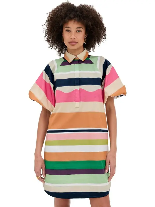 DE LORETA Mini Stripe Dress - Pandero