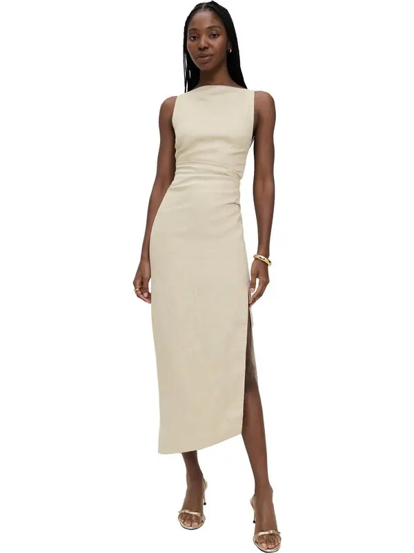 Sir The Label Raquel Midi Dress - Wheat