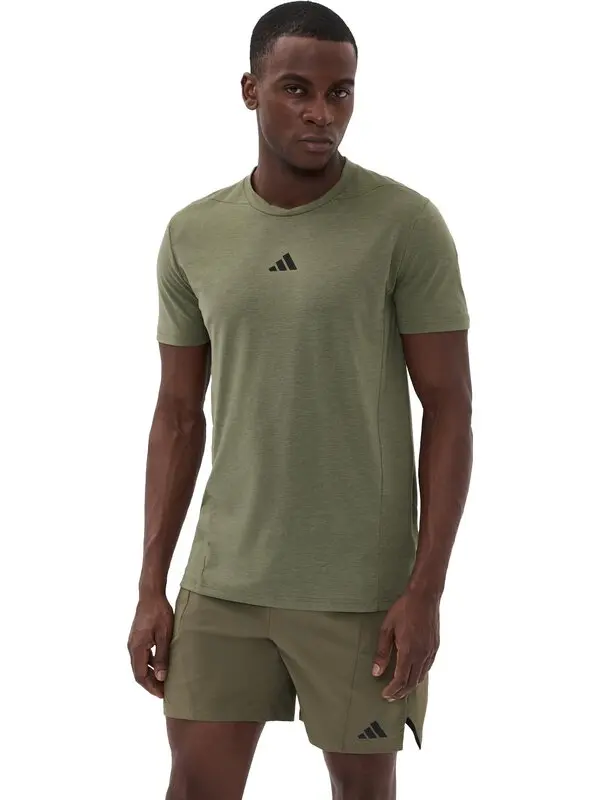Adidas Designed For Training Workout Tee - Olive Strata