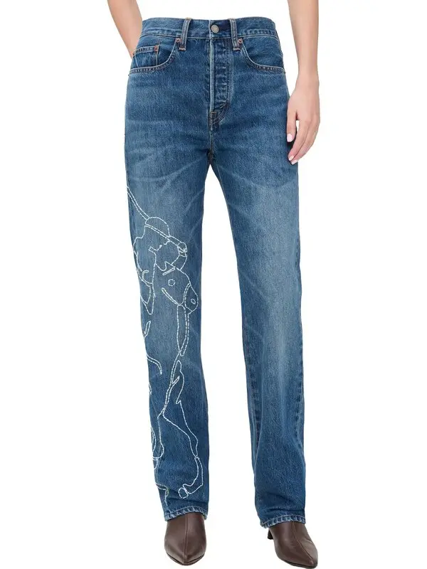 Polo Ralph Lauren Rigid Denim Standard Straight Jeans - Junesel Wash
