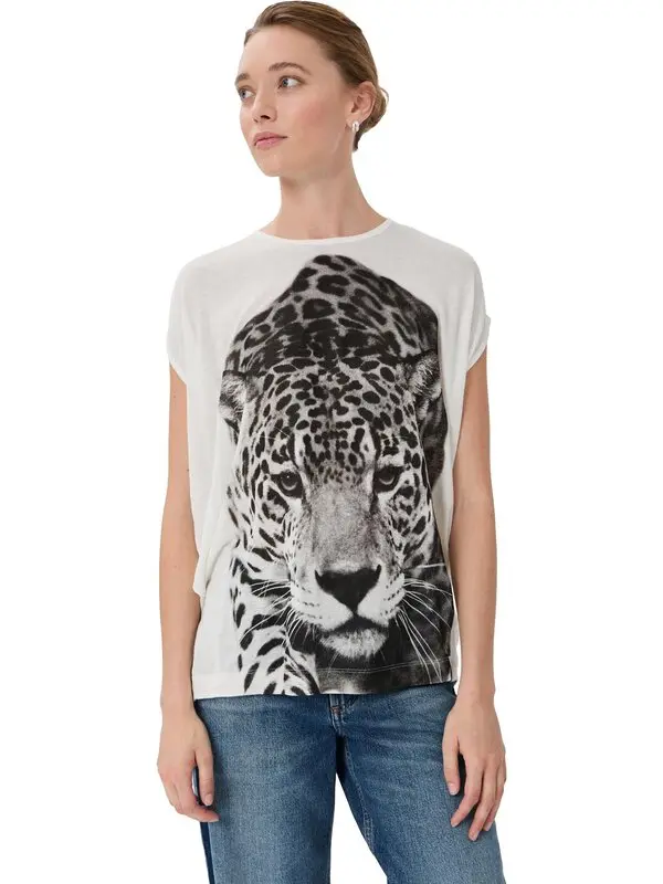Stella McCartney Printed T-shirt - Cream