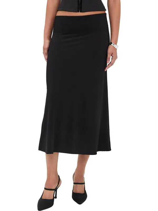 BELLA VENICE The Jessie Slip Skirt - Black