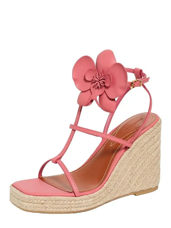 Zimmermann Orchid Wedges - Coral