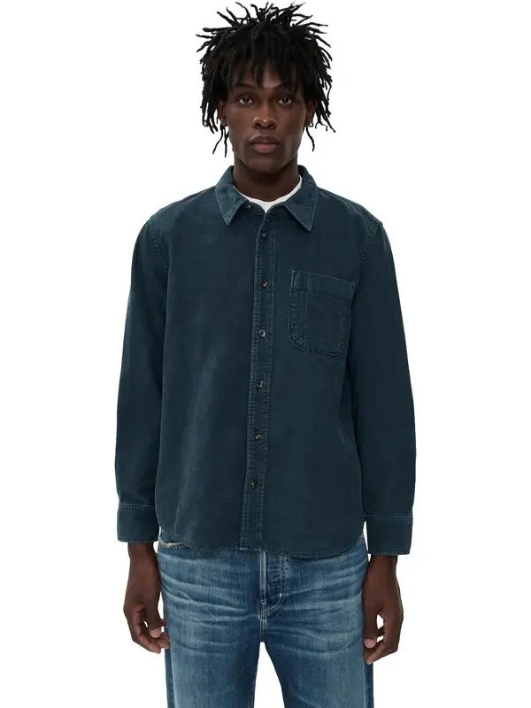 CORRIDOR Corduroy Button Down - Navy