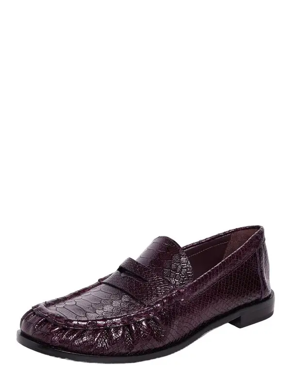 Schutz Tyche Loafers - Dark Plum