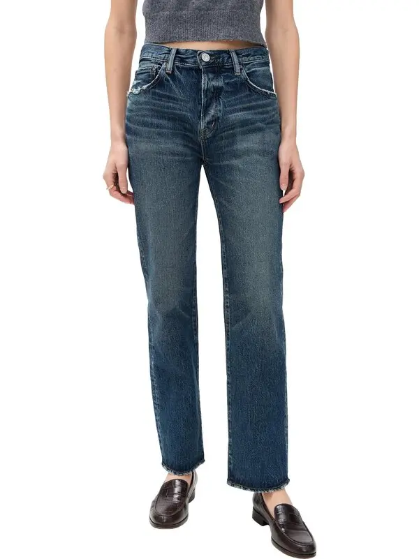 Moussy Vintage Wiley Straight Jeans - Blue