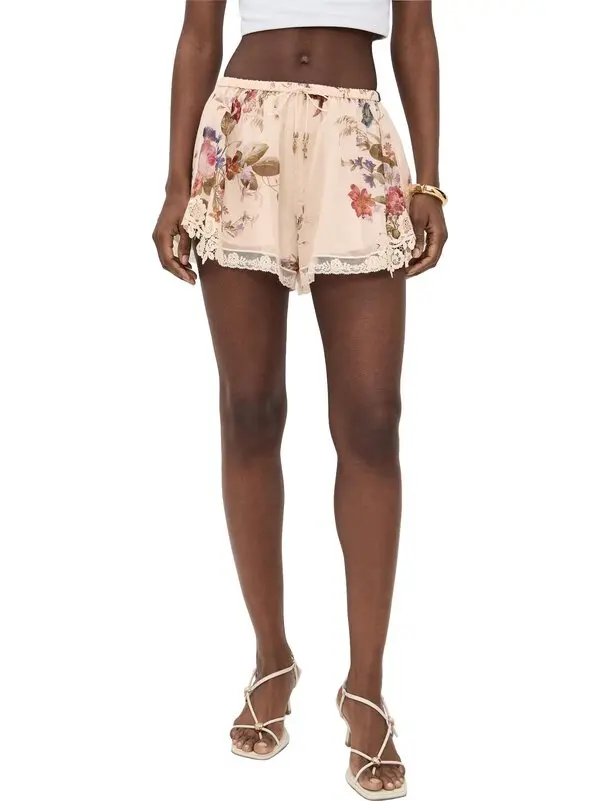 Zimmermann Patience Shorts - Vanilla Floral