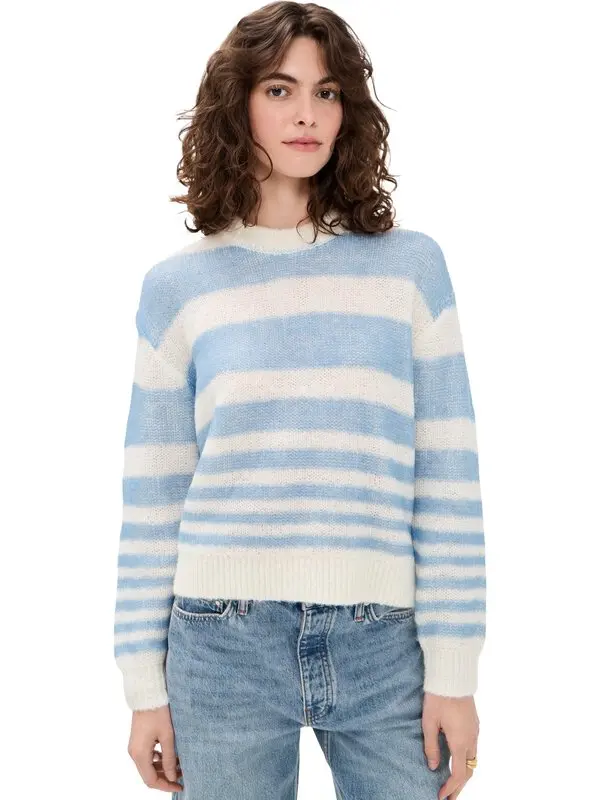 PISTOLA Striped Knit Sweater - Blue Gradient Stripe
