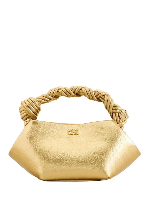 GANNI Metallic Mini Bou Bag - Gold