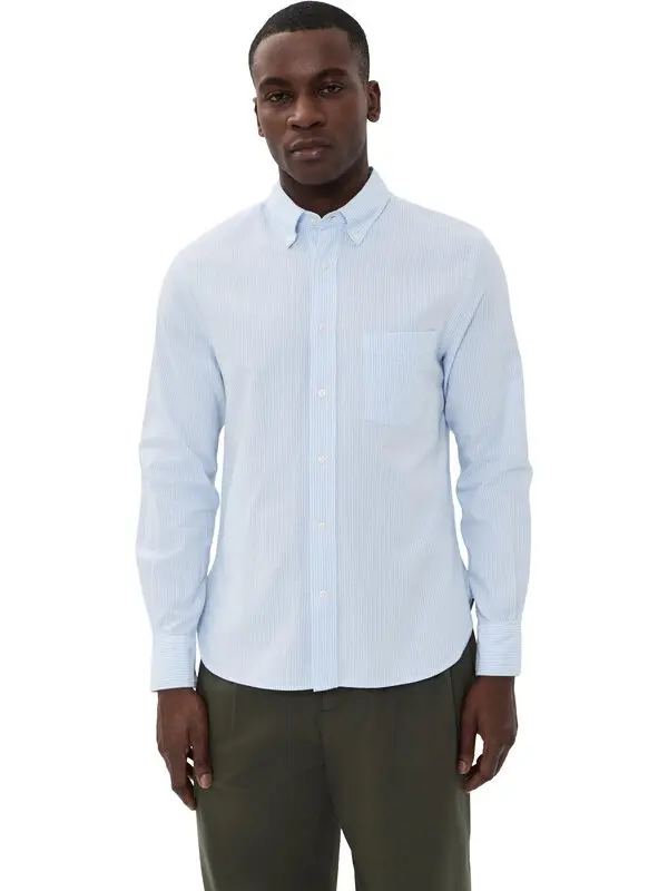 Officine Générale New Oxford Button Down Shirt - Candy Stripe
