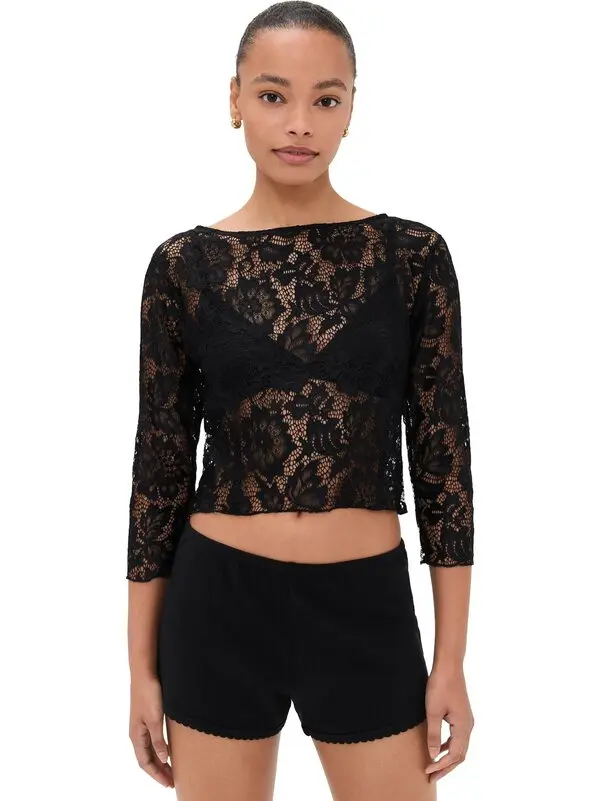 BELLA VENICE The Camille Top - Black