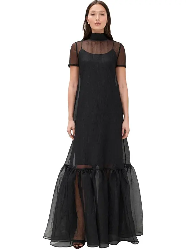 Staud Calluna Maxi Dress - Black