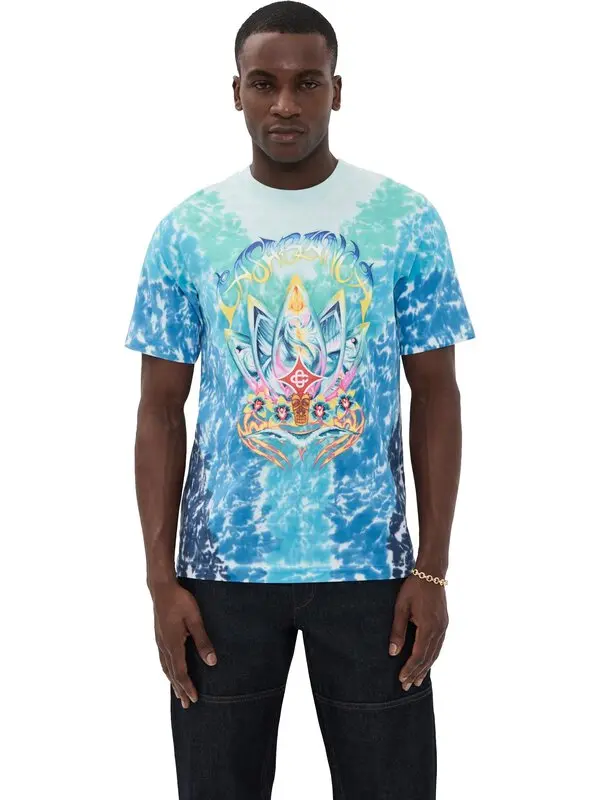 Casablanca Surf Lotus Tie Dye Tee - Multi
