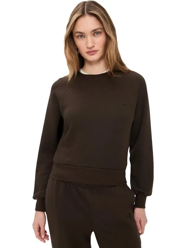 Eterne Shrunken Raglan Sweatshirt - Espresso
