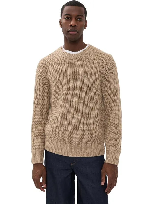 Vince Utility Shaker Crew Neck Sweater - H River Sand