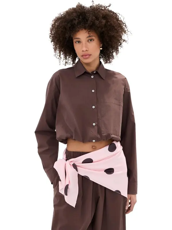 LE BOP Wylie Button-down - Brown