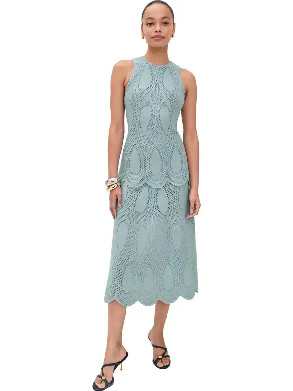Alexis Zandra Knit Midi Dress - French Blue