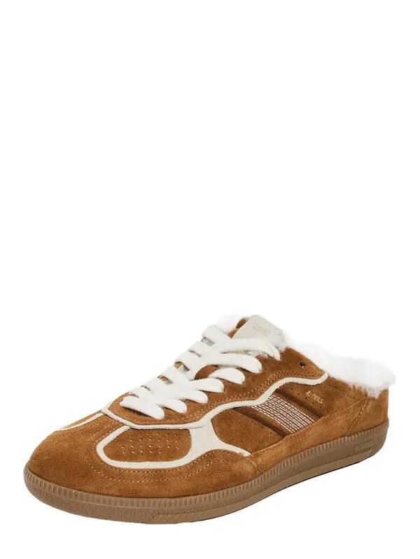 ALOHAS Shearling Mule Sneakers - Furry Tan