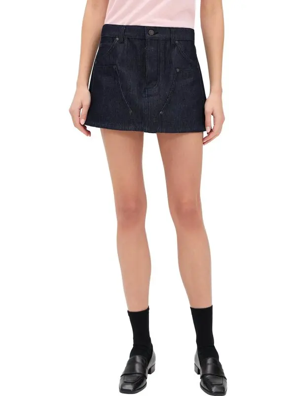 Renggli Denim Cargo Mini Skirt - Shadow