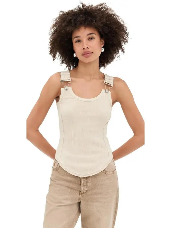 Free People Jamie Buckle Tank - Tea