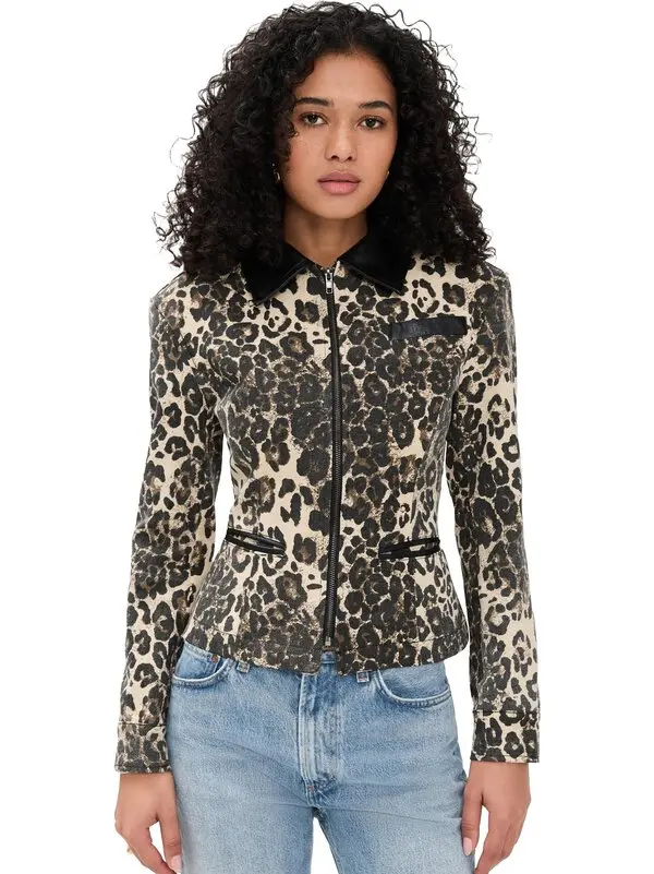 Lioness Soho Print Jacket - Leopard