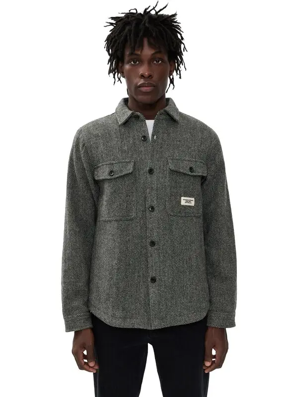 MCTAVISH Wool Shirt Jacket - Charcoal