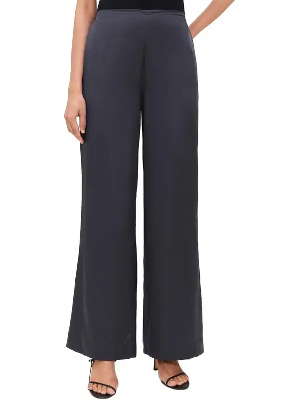 Staud Stroll Silk Pants - Nocturne