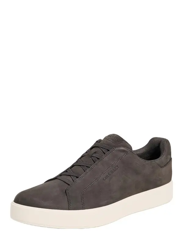 Cole Haan Grandpro Luxe Slip-on Sneakers - Raven Nubuck/silver Birch