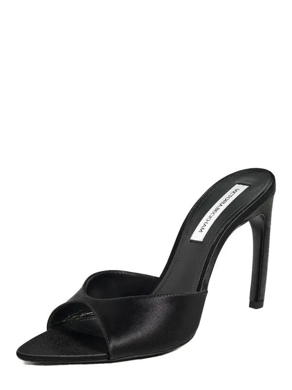 Victoria Beckham Harlow Open Toe Mules - Black