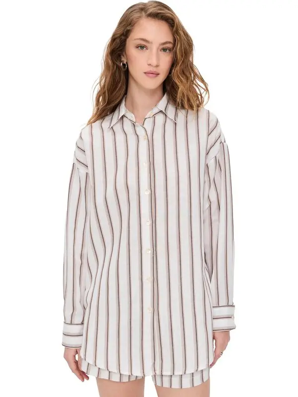 Vitamin A® Playa Boyfriend Shirt - Earth Stripe