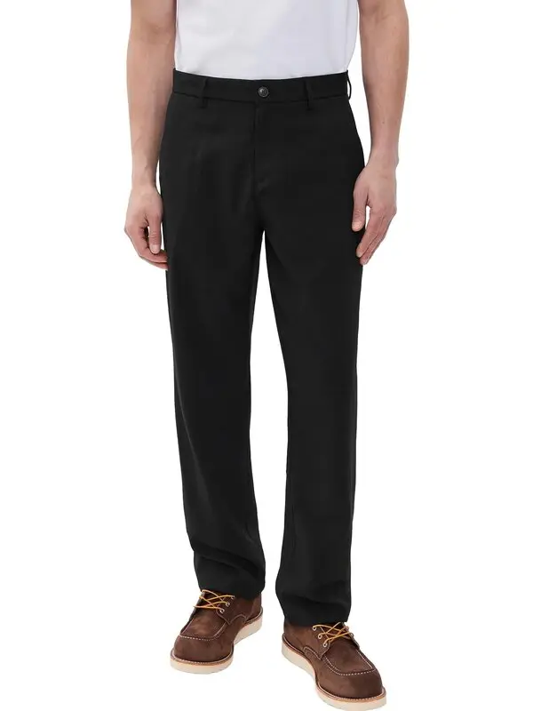 LES DEUX Como Light Twill Slacks - Black