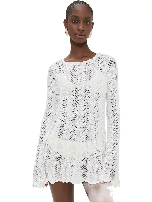 Show Me Your Mumu Packable Pullover Beach Dress - White