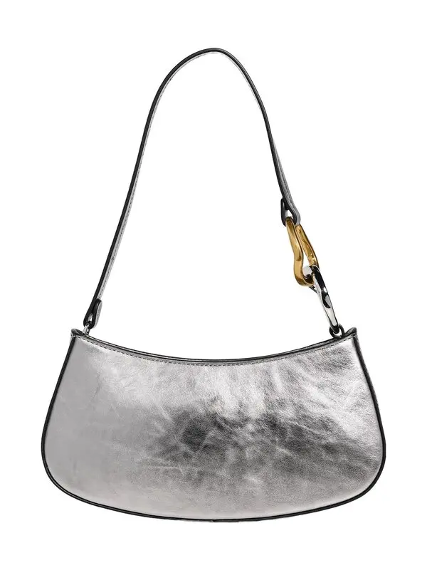 Staud Ollie Metallic Bag - Pewter
