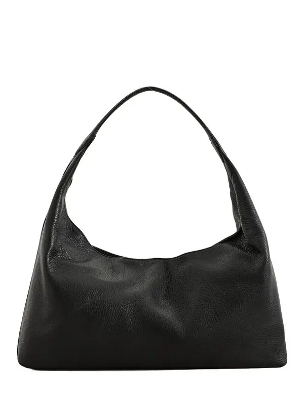 Madewell Slouchy Leather Shoulder Bag - True Black
