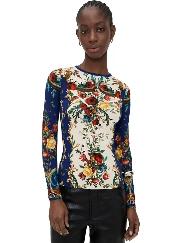 Alice + Olivia Long Sleeve Top - Gilded Rose