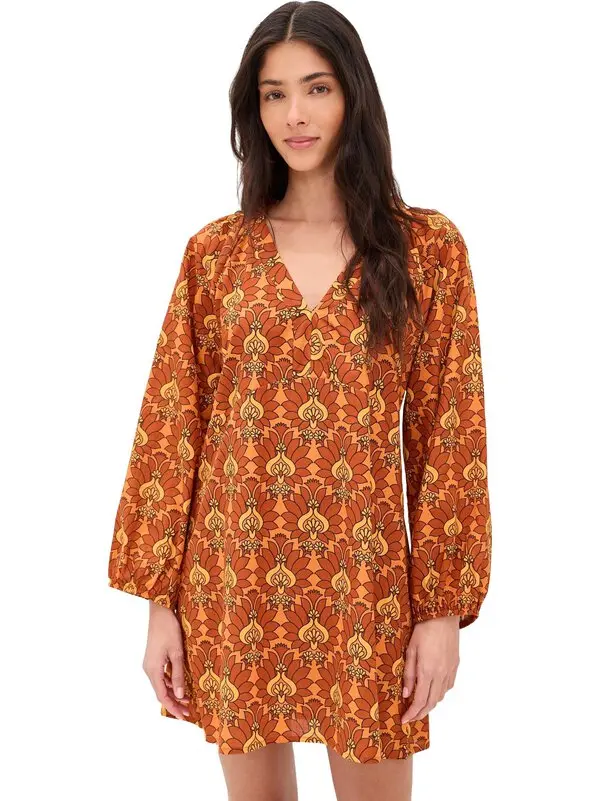 Eywasouls Malibu Iman Mini Dress - Amber Lotus