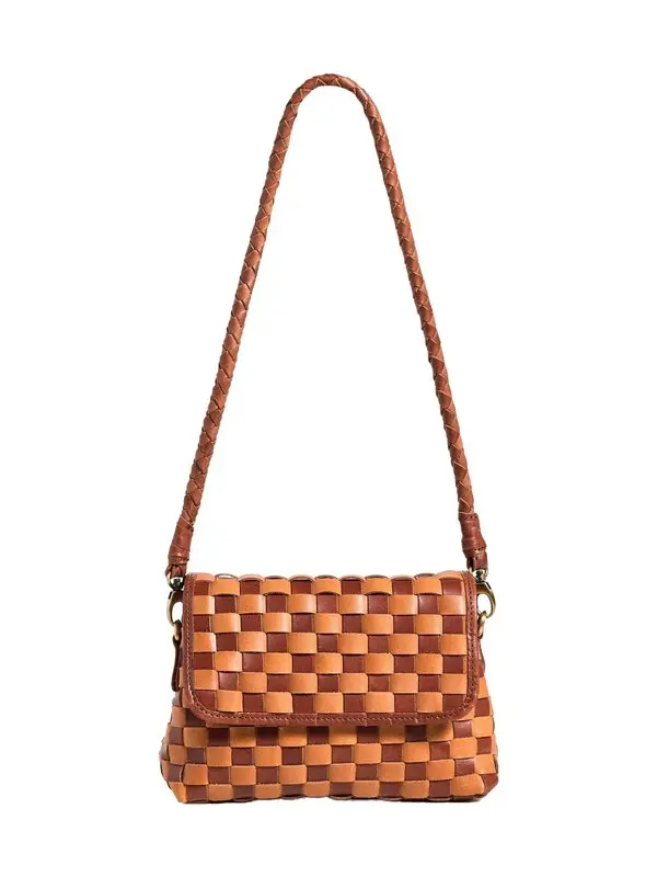 BEMBIEN Mini Madeleine Bag - Copper/sienna Check