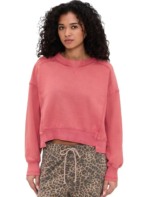 Free People Intercept Pullover - Victory Red