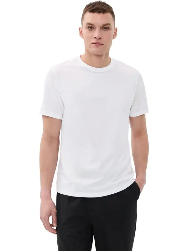 Theory Precise Tee Rib Cotton - White