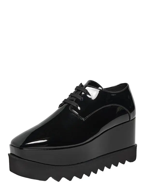 Stella McCartney Elyse Patent Alter Mat Sneakers - Black