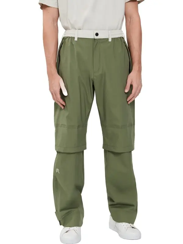 MALBON Foraging Fairways Flint Rain Pants - Olivine