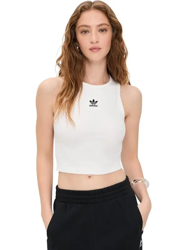 Adidas Essentials Rib Tank - White