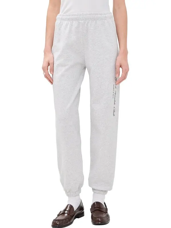 SPORTY & RICH New York Health Club Sweatpants - Heather Gray