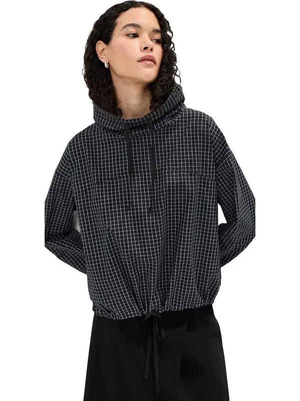 LE BOP Carson Anorak - Black Check