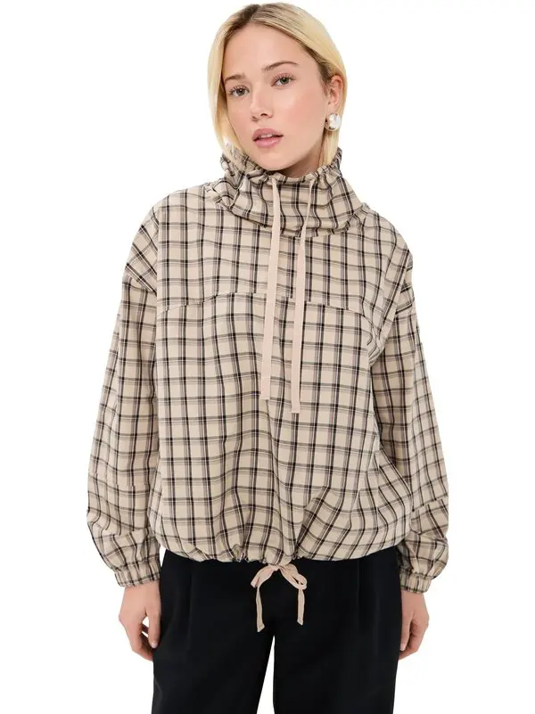 LE BOP Carson Anorak - Khaki Check